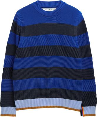 Barbour Paul Smith loves Barbour Rundhalspullover mit Blockstreifen in