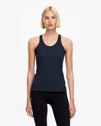 Arket Geripptes Tanktop -Blau