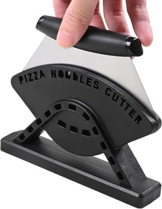 Generic Petite roulette &agrave; pizza | Trancheuse &agrave; fromage en acier inoxydable 430, trancheuse &agrave; pizza avec poign&eacute;e antid&eacute;rapante, gadget de cuisine ergonomique p