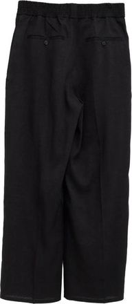 Jacquemus Linen Blend Trousers - Black