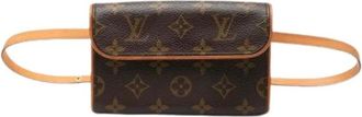 Louis Vuitton Pochette Florentine Pre-owned - Femme - Pre-owned - Brun - Taille: ONE Size