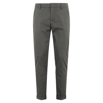 Dondup Gr&uuml;ne Chino-Hose aus leichtem Popeline - - Trousers - Herren - Gr&uuml;n - W30