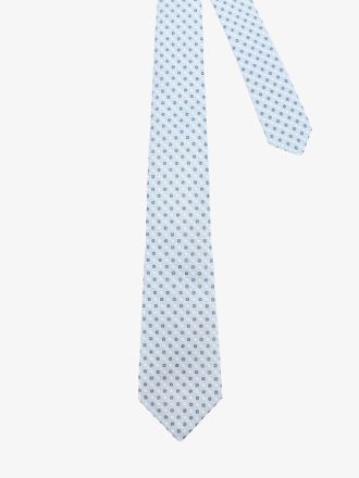 Kiton Mens Tie Silk Blue Ties & Bow