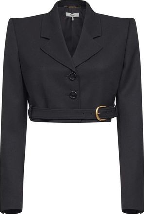 Chloé Femme, Vestes, Noir, Taille: 38 FR Veste Spencer Courte