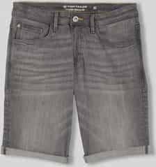 Tom Tailor Regular Fit Jeans Bermudas aus Baumwoll-Mix
