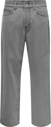 Only & Sons Herren Onsfade Loose Box PIM DNM Noos, Medium Grey Denim, 32W/ x 32L