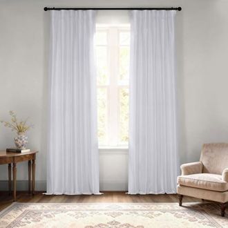 Half Price Drapes PDCH-KBS1BO-108, Verdunkelungsvorh&auml;nge aus Kunstseide, Vintage-Stil, strukturiert, 1 St&uuml;ck