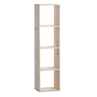 Aran&aacute;z S.L. MANUFACTURAS DE LA MADERA Aufbewahrungseimer ohne Lack, 4 F&auml;cher, 36 x 139,3 x 30 cm