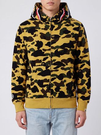 A Bathing Ape Sweat zipp&eacute; &agrave; capuche en coton &agrave; imprim&eacute; camouflage