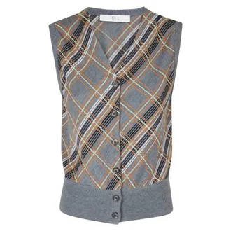 Tela Gilet Dane - - Knitwear - Damen - Grau - M