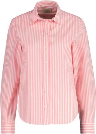 GANT Damen REG Classic POPLIN Striped Shirt Bluse, Geranium PINK, 38