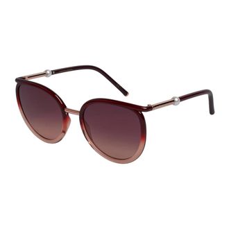 Carolina Herrera Runde Oversize-Sonnenbrille - - Accessories - Damen - Rot - ONE SIZE
