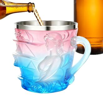 Generico Kaffee mit Buch: weibliches Design, 150 ml, mit 3D-gestapelten B&uuml;chern, neuartige Gl&auml;ser f&uuml;r Kaffee, Espresso, Cappuccino, Milch und Tee, ideal f&uuml;r Bi