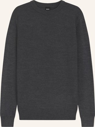 HUGO BOSS Pullover H-Hincluso_In Regular Fit grau
