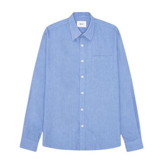 Nn.07 Deon Chambray Shirt - - Shirts - Herren - Blau - S