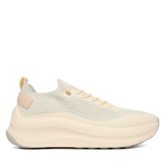 Calvin Klein Sneakers Calvin Klein Chunky Runner Lace Up Sock Knit YW0YW02033 &Eacute;cru