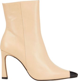 8 by YOOX LEATHER POINTY DETAIL ANKLE BOOT