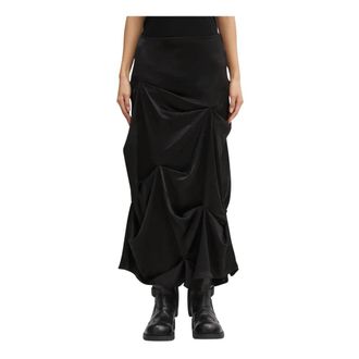 Ganni Draped Skirt - - Skirts - Damen - Schwarzk - L