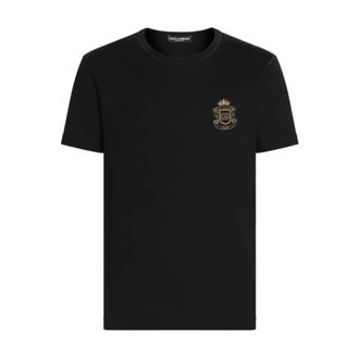 Dolce & Gabbana R-Neck T-Shirt - - Tops - Herren - Schwarzk - M