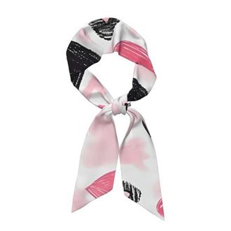 Generic &Eacute;charpe en satin de soie avec coeurs pour femme - Pour le sport, le yoga, le visage