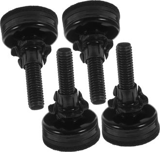 DOITOOL 4 Sätze Verstellbare Möbelnivellierer Gewinde mit Filzgleitern Höhenverstellbare Tischfüße für Schränke Stühle Sofas Betten Stabile Möbelbeine mit Sch