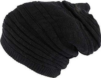 Nyls Création Bonnet Tube Noir uni Jaica Rasta Homme