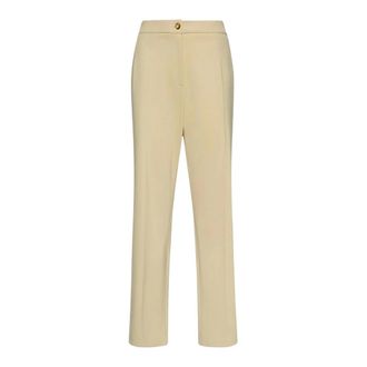 Elena Miro Straight Hosen - - Trousers - Damen - Beige - M