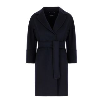 Max Mara Femme, Manteaux, Bleu, Taille: 38 FR Arona Wool Coat