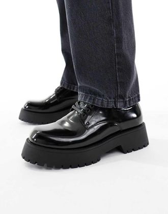 Asos Chaussures chunky à lacets - Noir