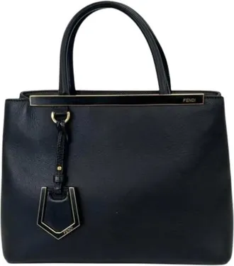 Fendi Sac &agrave; main vintage en cuir doccasion - Femme - Pre-owned - Noir - Taille: ONE Size