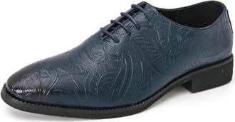 Minitoo Chaussures basses à lacets pour homme - Fashion Business Oxfords, Y87215 Blue, 40 EU