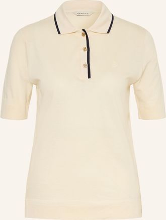 GANT Strick-Poloshirt weiss