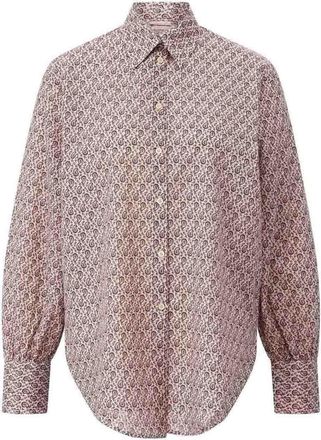 Massimo Alba Hemdbluse Anna mit Muster