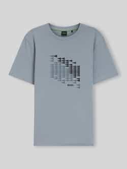 HUGO BOSS Relaxed Fit T-Shirt aus Baumwoll-Mix Modell TS_NETWORK FLAG