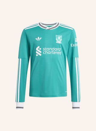 adidas Liverpool Fc 25/26 Long Sleeve Kids Ausweichtrikot gruen