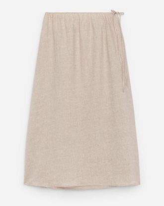 Arket Wickelrock Aus Leinen -Beige