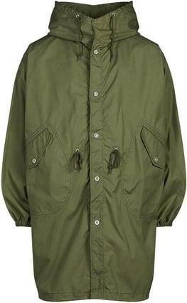 Comme Des Gar&ccedil;ons Parka oversize en coton m&eacute;lang&eacute;