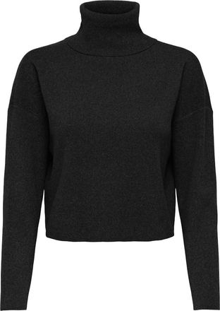 Only Damen Rolli ONLAMA LIFE LS RIB ROLLNECK CC KNT (DE/NL/SE/PL, Alphanumerisch, XL, Regular, Regular, black)