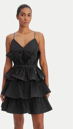 Fracomina Coctailkleid FQ26SD1007W83101 Schwarz Regular Fit