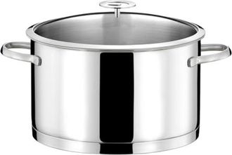 Cuisinox Elysée - Faitout 24 cm tout inox avec couvercle universel - 5L - Fond encapsulé - Compatible tous feux dont induction - Acier Inoxydable 18/10 - Finit