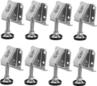 Holibanna 8 St&uuml;ck Robuste Stellf&uuml;&szlig;e F&uuml;r Kleiderschr&auml;nke M&ouml;bel Werkb&auml;nke Verstellbare Pads Verstellbare F&uuml;&szlig;e Nivellierer Robuste Schrankbeinerh&ouml;hung Tisch