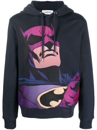 Lanvin Hoodie mit Batman-Print - Blau