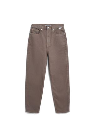 Armedangels Damen Mom Jeans recycelter Baumwoll Mix Comfort Stretch MAIRAA Mom Fit Walnut Cream