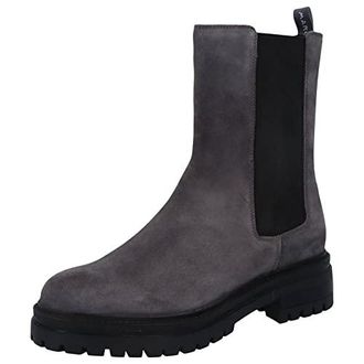 Marc Marc Shoes Femme Emilia Botte Tendance, Cow Suede Grey, 42 EU