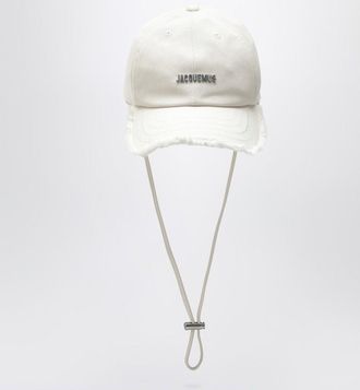 Jacquemus La Casquette Artichaut white cap