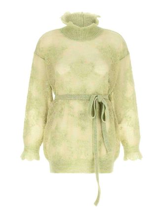 Twinset Pull Col Rond - Vert