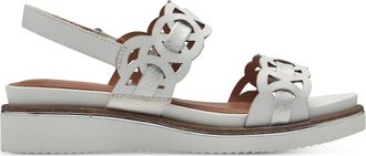 Tamaris Damen Sandaletten, Frauen Sandalen,Strandschuhe,high Heels,Stilettos,offene Absatzschuhe,hoher Absatz,Sommerschuhe,White,40 EU
