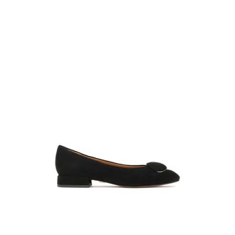 Kazar Wildlederballerinas mit flachen Abs&auml;tzen - - Shoes - Damen - Schwarzk - 36 EU