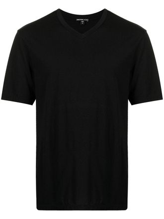 James Perse t-shirt à col v - Noir