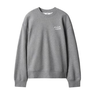Maison Kitsun&eacute; SweaT-shirt ras du cou - Homme - Sweatshirts et sweats &agrave; capuche - Gris - Taille: XL
